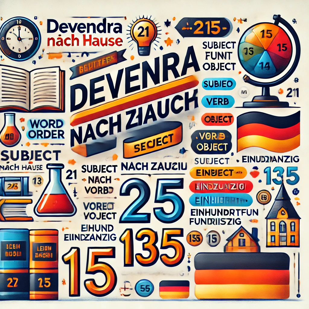 Understanding German Sentence Structure and Numbers A1 - Thinkerstonic ...